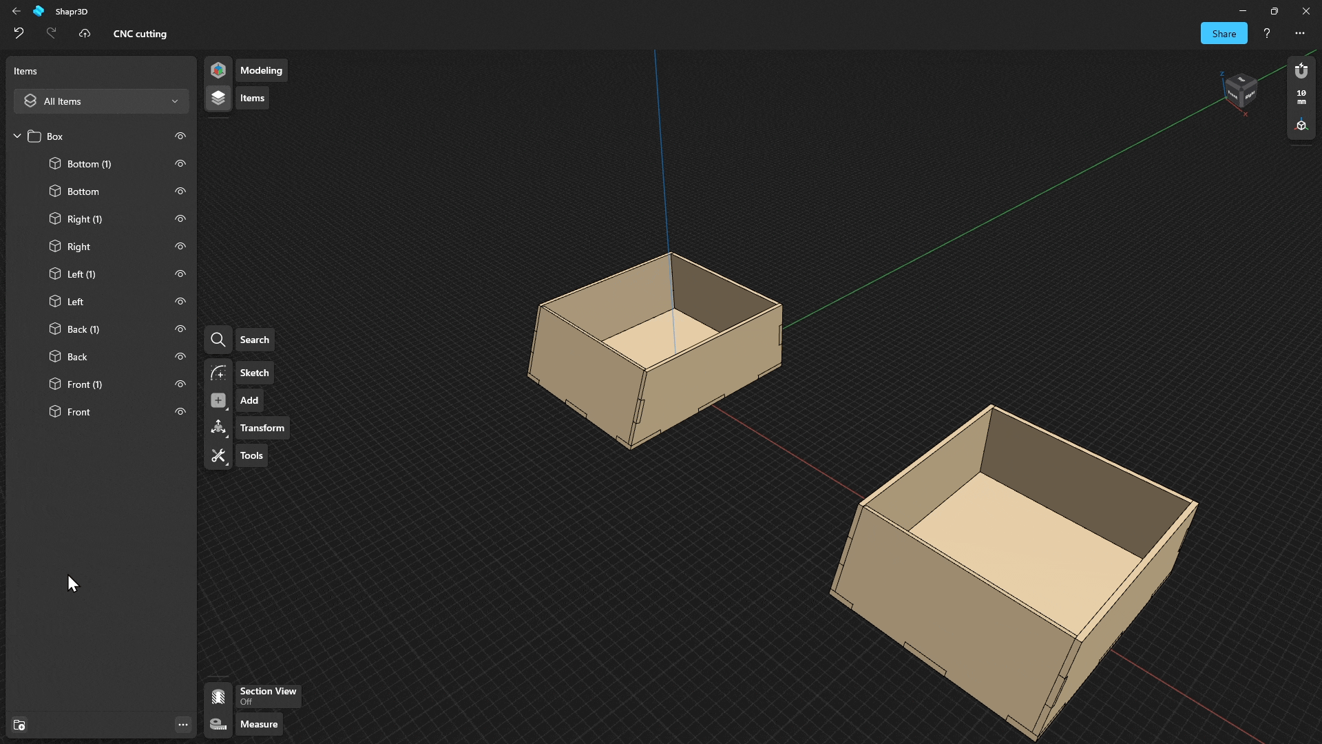 CNC cutting – Shapr3D Help Center