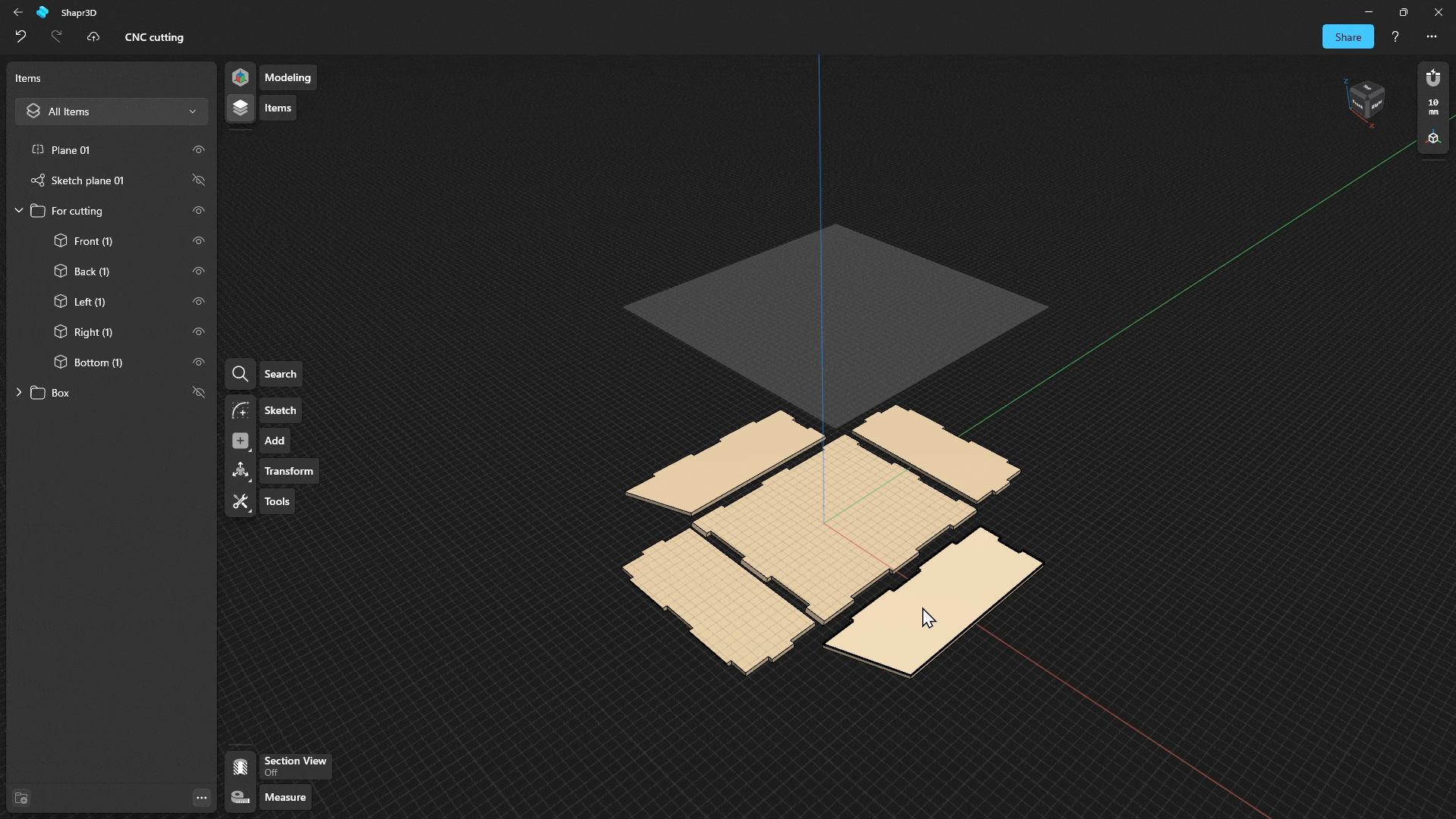 CNC cutting – Shapr3D Help Center