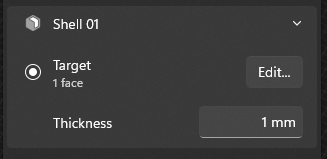 Shell – Shapr3D Help Center