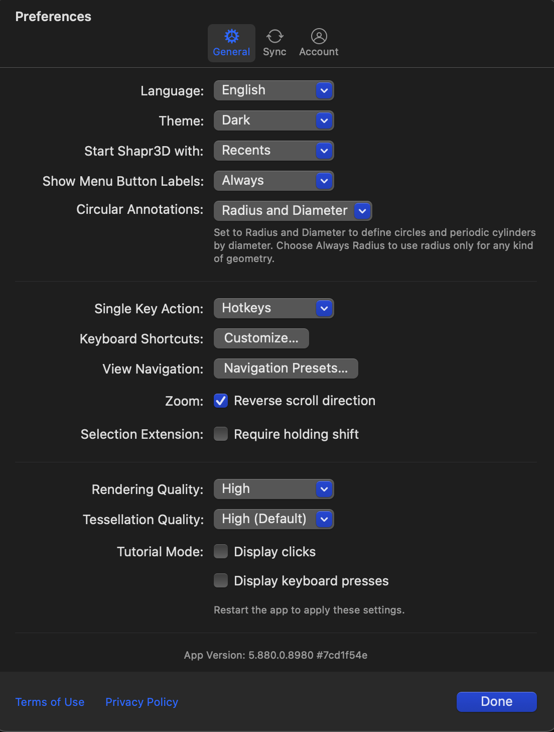 Settings or Preferences – Shapr3D Help Center